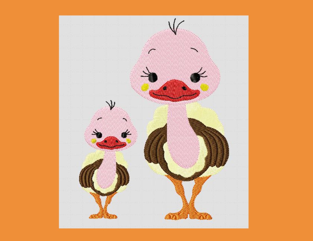 Embroidery Machine, Embroidery File Emu 48x99 + 82 X 170 Mm - Etsy