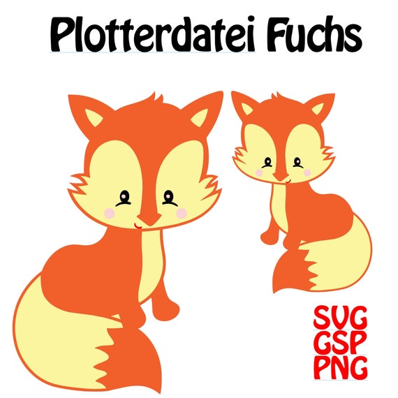 Plotterdatei Fuchs svg gsp png - Etsy Schweiz
