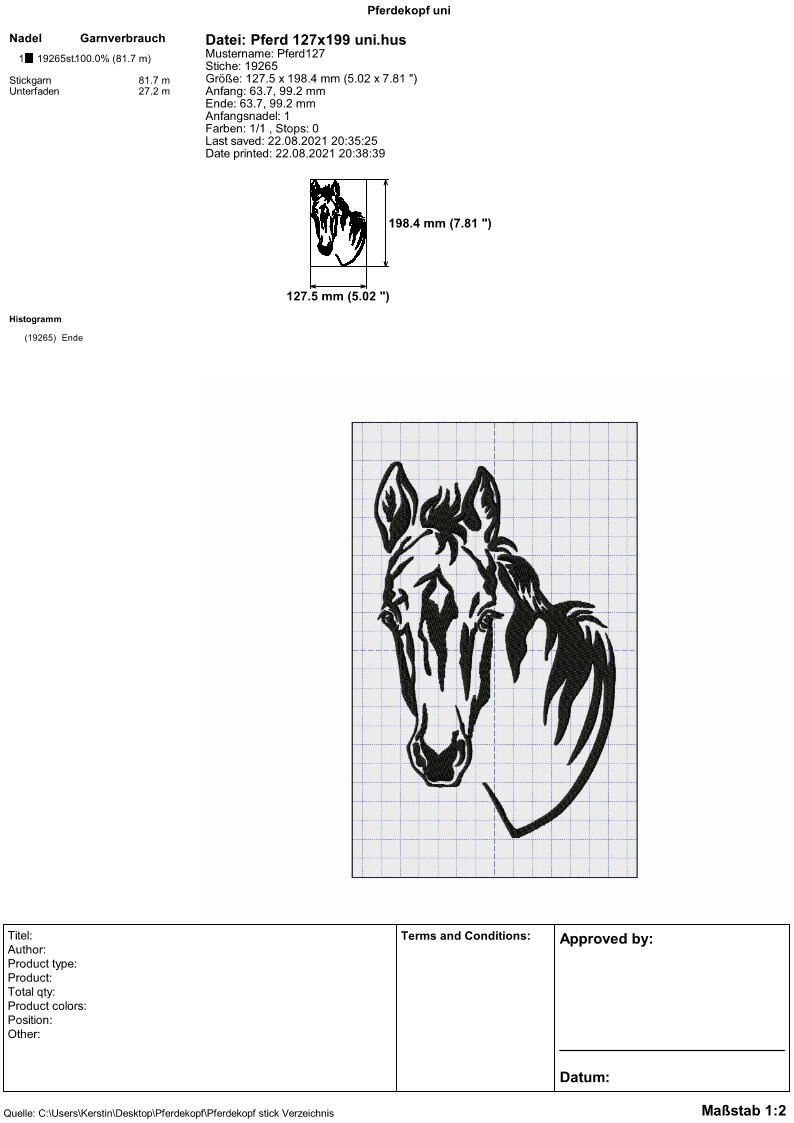 Wütendes Hengstlogo