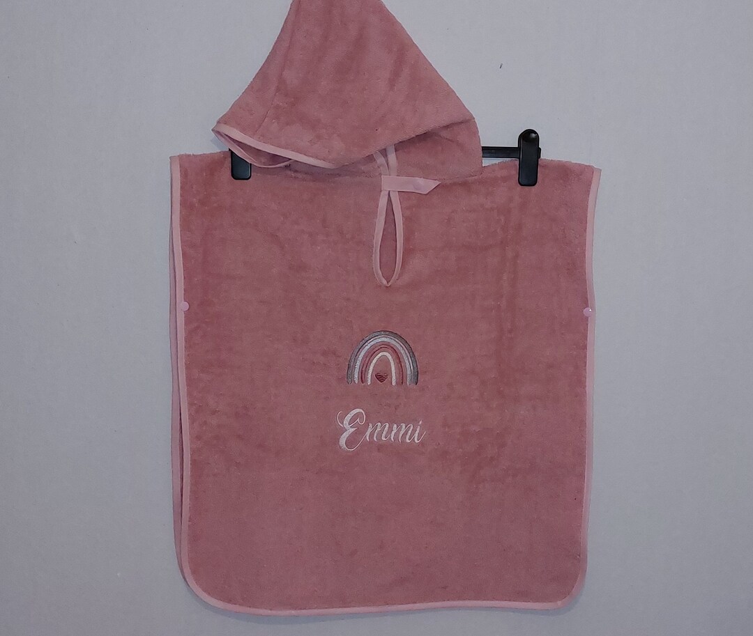Bathing Poncho Poncho With Embroidery Image and Name of Your Choice - Etsy