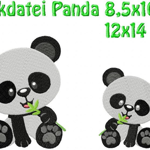 Panda Embroidery - Etsy