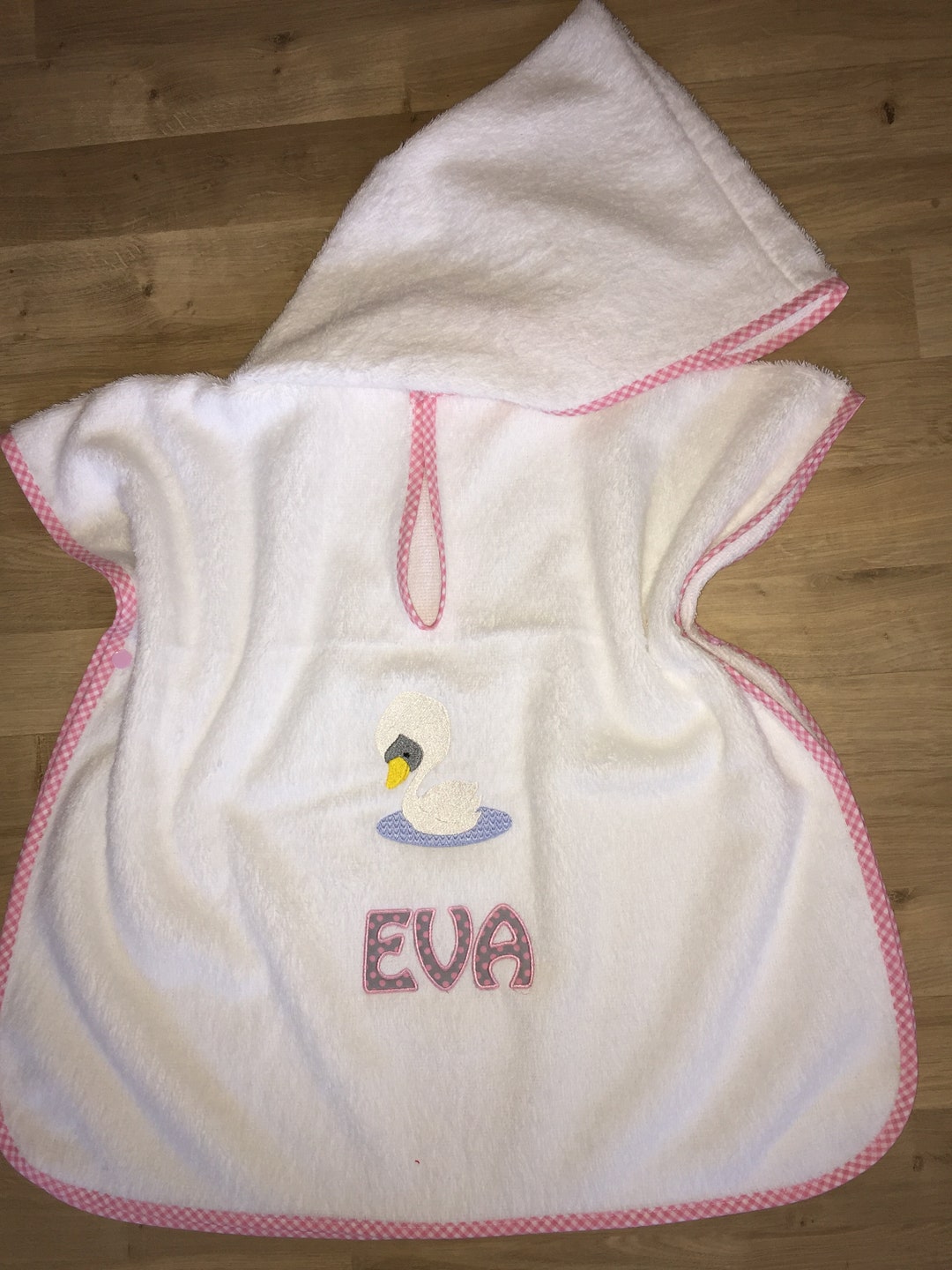 Bath Poncho, Poncho With Embroidery Picture and Name as Desired - Etsy