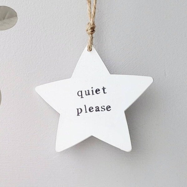 Quiet Please Sign - Etsy
