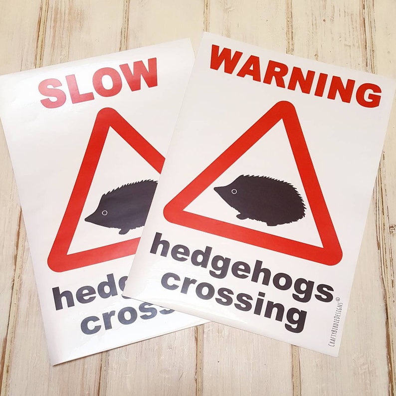 Keep Off The Grass Signs With Stake HEDGEHOG CROSSING SIGN Hedgehog ...