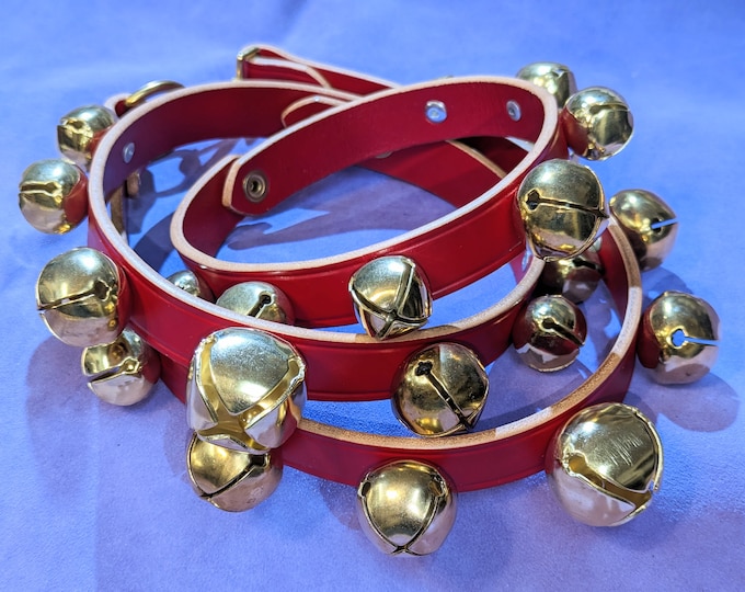 Red Sleigh Bell Strap/collar, Multiple Sizes - Etsy