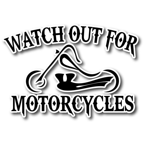 Look Out For Motorcycles Decal Etsy