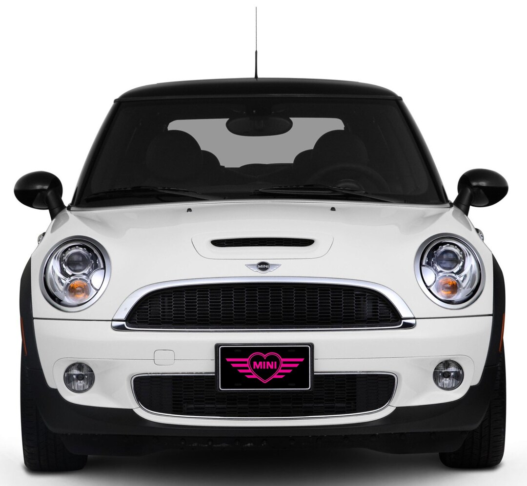 MINI Cooper Heart Clubman Countryman Pink Aluminum Front - Etsy