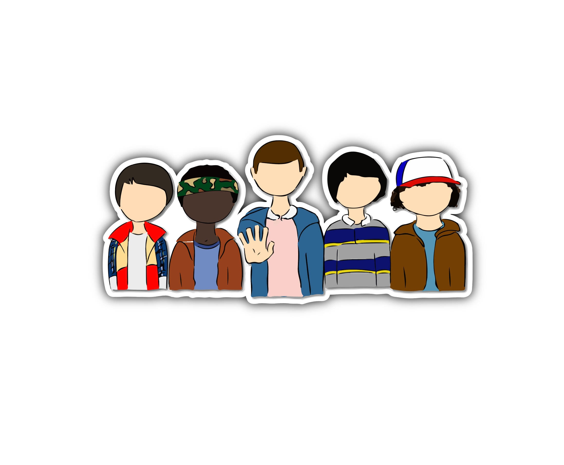 Paper Stranger Things Vinyl Decal Wall Decal Bumper Sticker | Custom ...