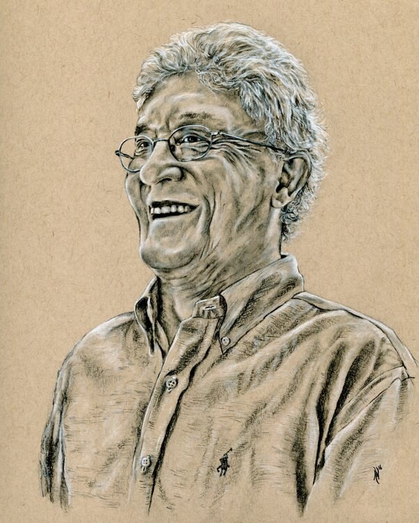 Portrait Drawing From Old Photo / Single Subject Head and Shoulders ...