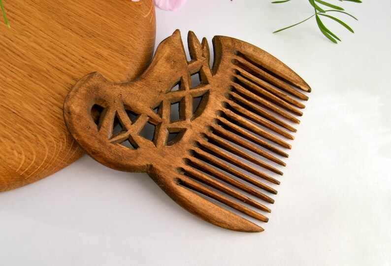 Handmade wooden comb with carving for women for Wife / Wide | Etsy