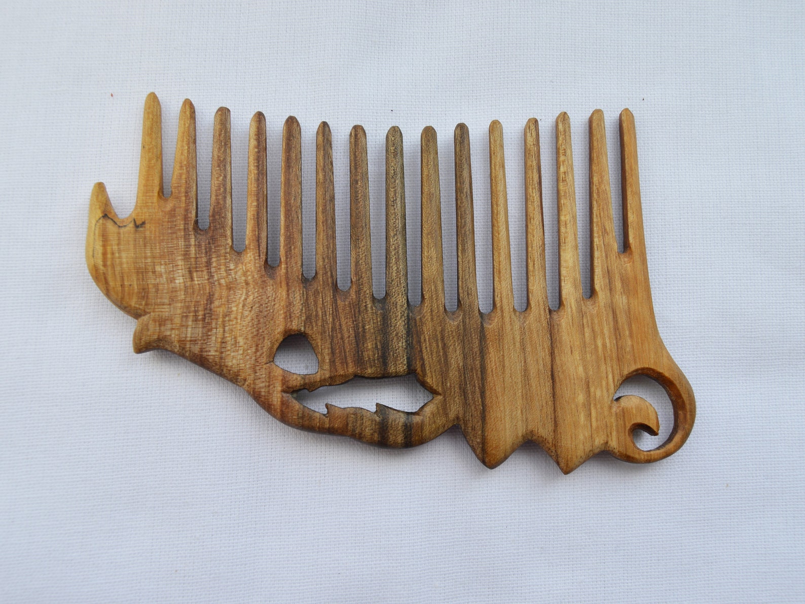 Handmade Wooden Comb With Carving for Women / Wide Tooth Comb - Etsy