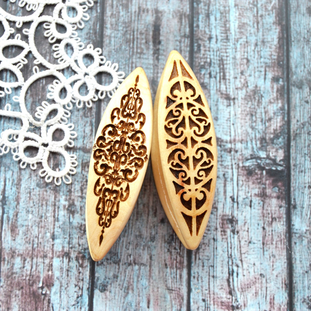 Handmade Shuttle Tatting With Wood Carving - Etsy