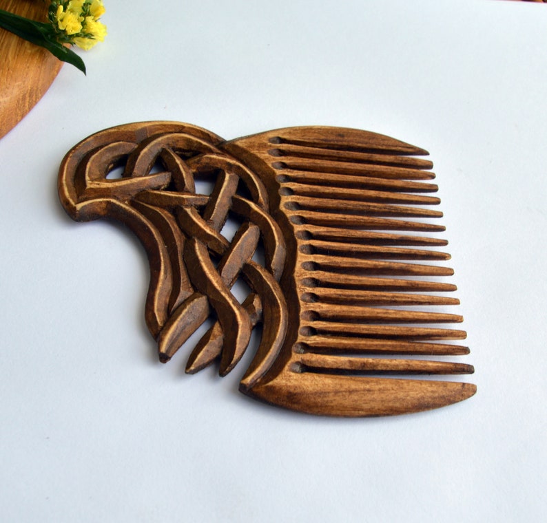 Handmade wooden comb with carving for women for Wife / Wide | Etsy