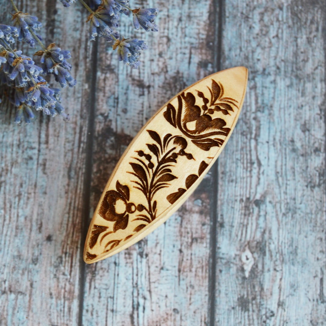 Handmade Shuttle Tatting With Wood Carving Flowers 3D Surface Floral ...