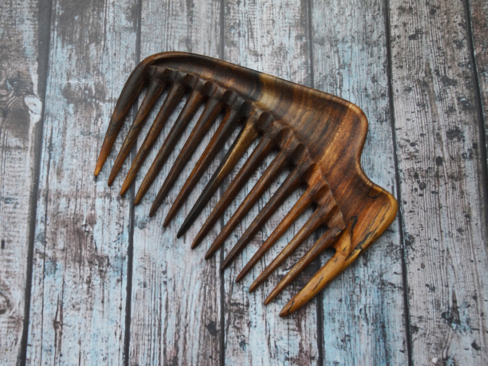 Handmade Wooden Comb With Carving Butterfly Wide Tooth Comb/ - Etsy
