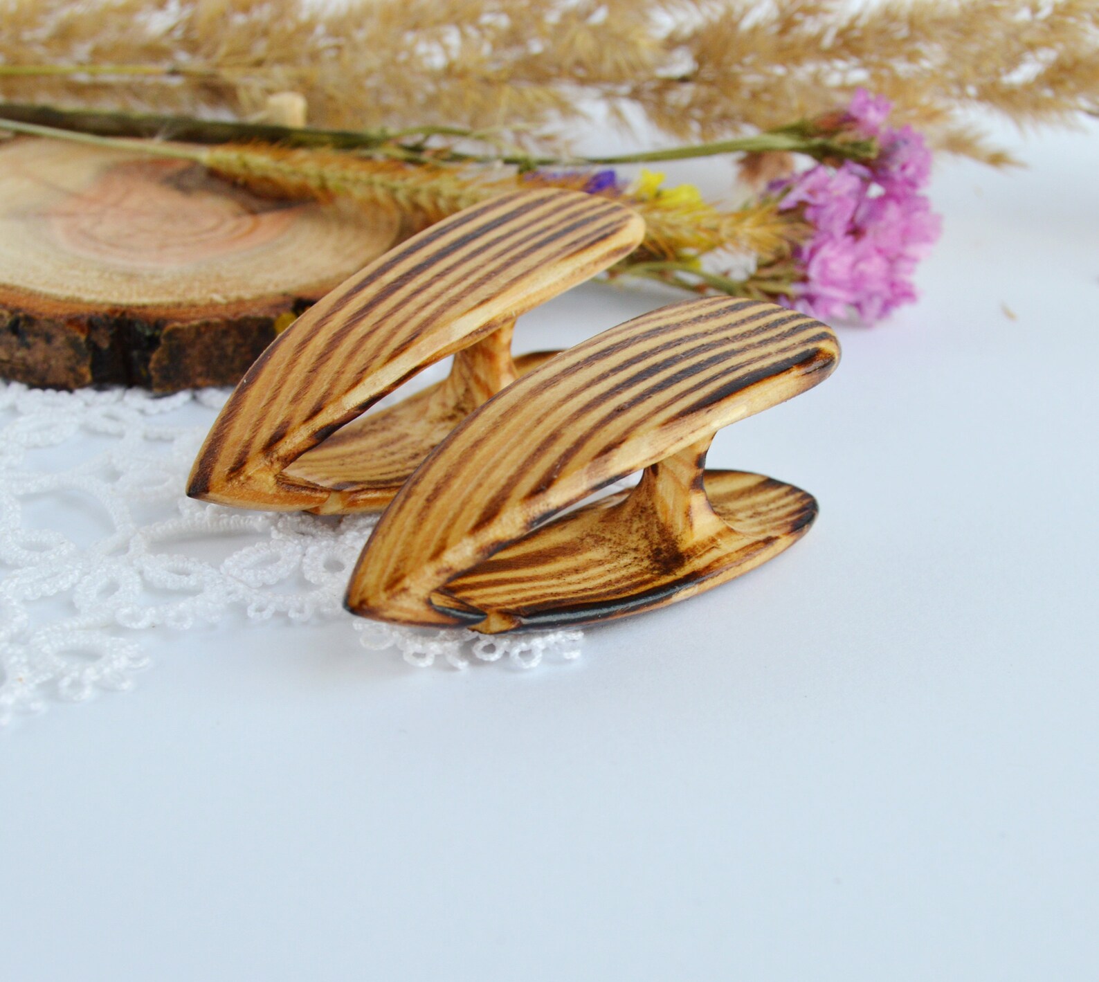 Wooden Tatting Shuttle Handmade Navette Tatting Tool | Etsy