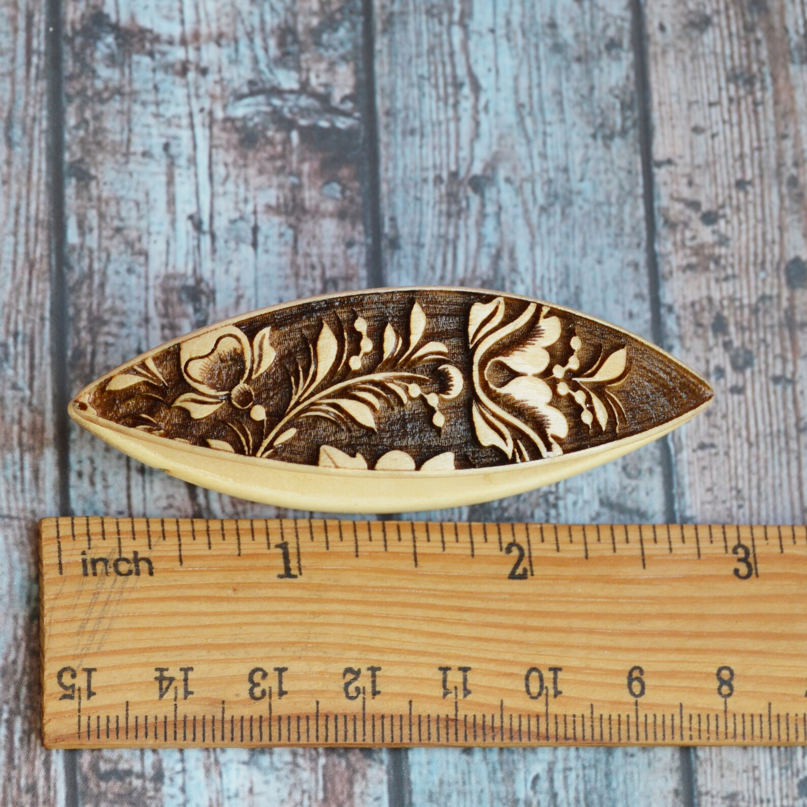 Handmade Shuttle Tatting With Wood Carving Flowers 3D Surface Floral ...