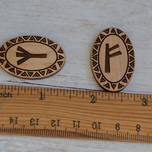 Viking Runes. Elder Futhark Wood Rune Set. Norse Runes. Set of 25 ...
