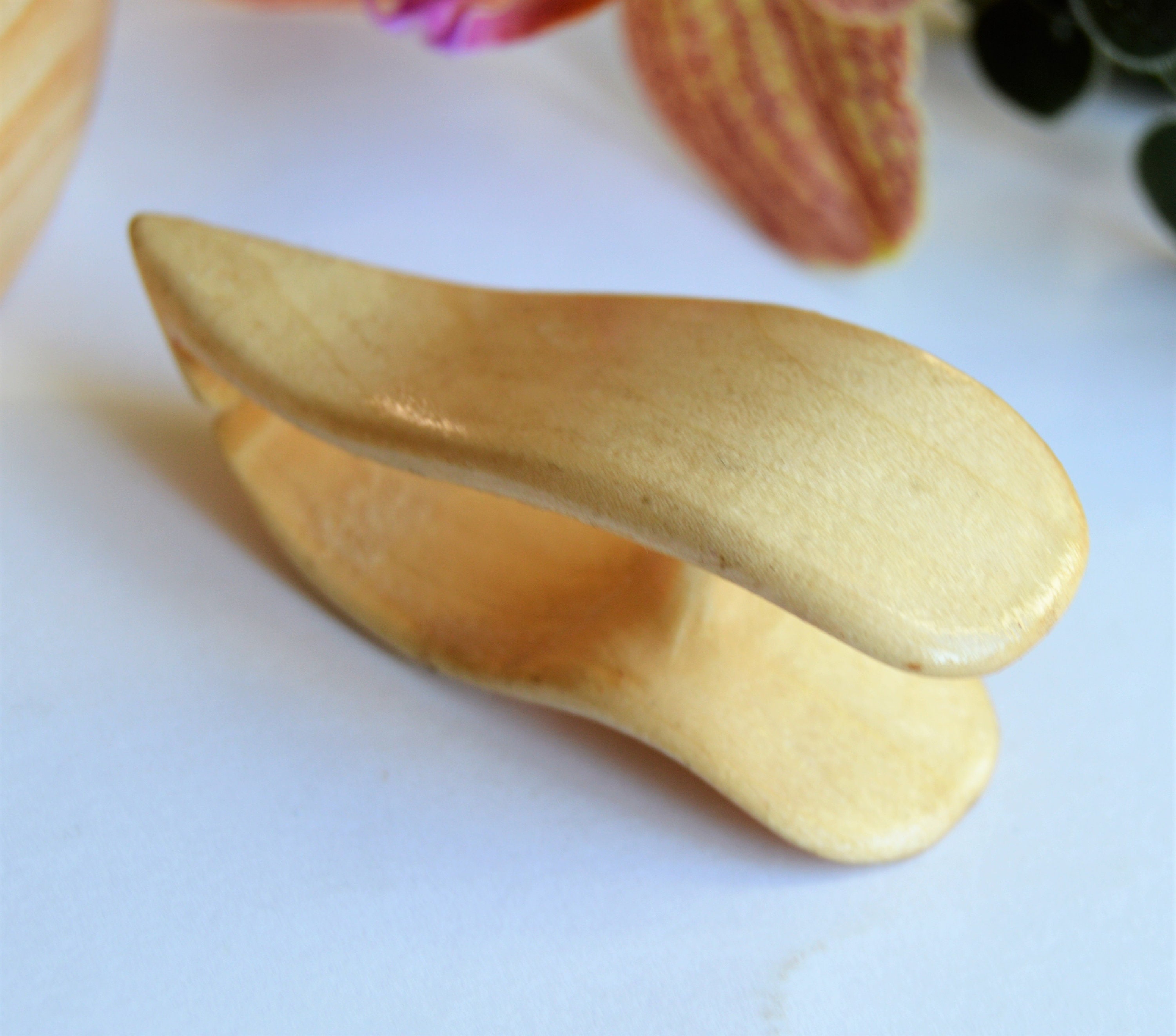 Wood Tatting Shuttle Handmade of Wood Shuttle Frivolite - Etsy