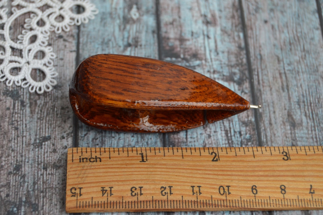 Wooden Tatting Shuttle With Hook, Handmade Shuttle, Navette Tatting ...