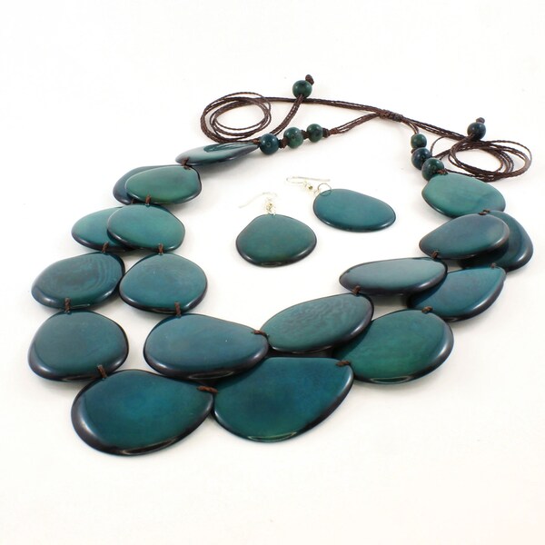 Teal Necklace - Etsy