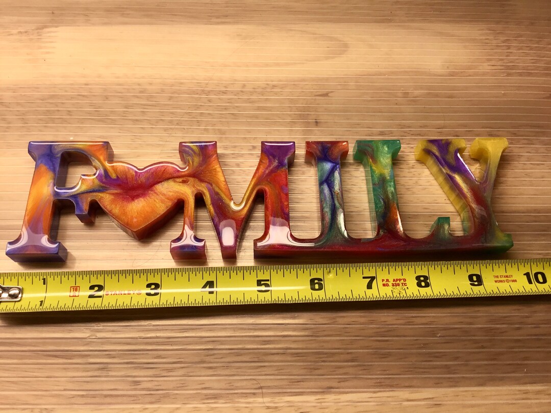 Acrylic Resin Family Sign - Etsy