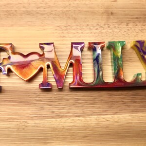 Acrylic Resin Family Sign - Etsy
