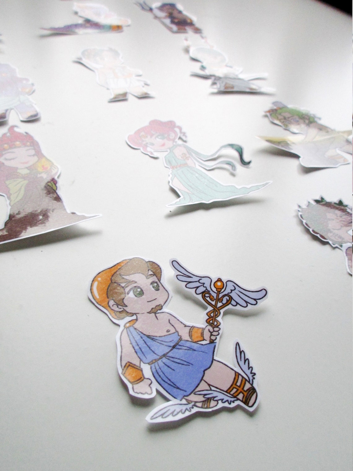 Gods and goddesses of Greek Mythology 14 handmade stickers | Etsy