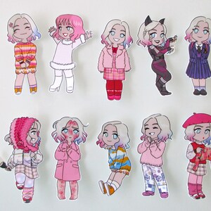 Enid Sinclair wednesday 2022 10 Handmade Stickers - Etsy