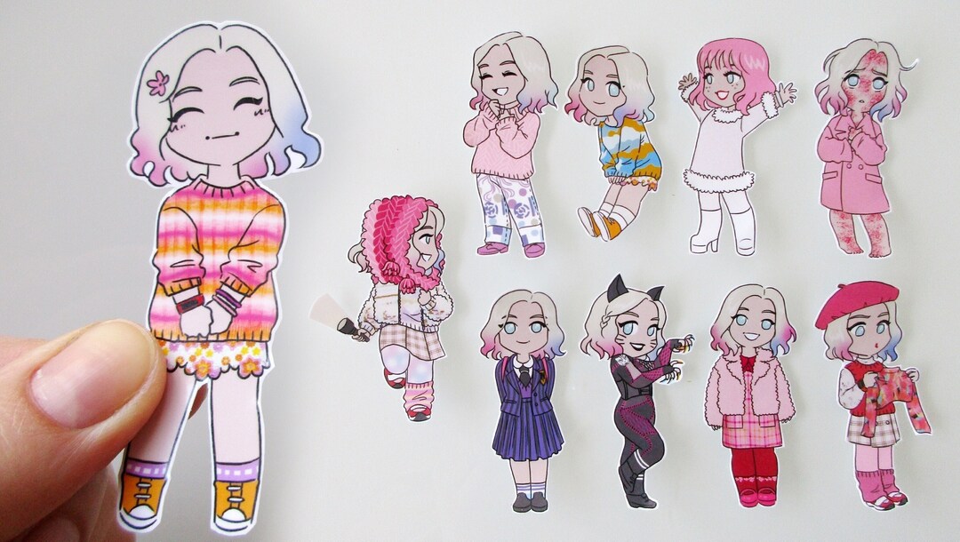 Enid Sinclair wednesday 2022 10 Handmade Stickers - Etsy