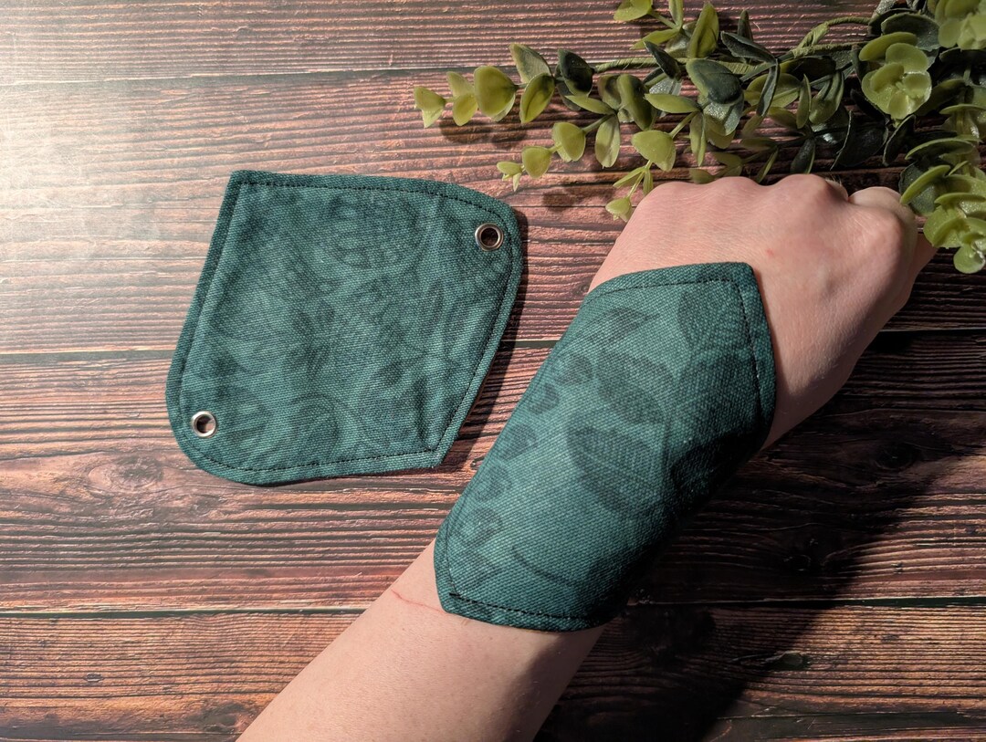 Forest Reversible Mini Bracers Handmade for Larp Cosplay Renaissance ...
