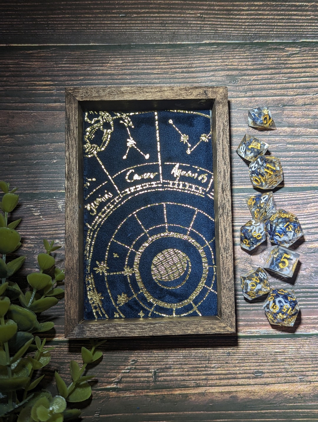 Zodiac Mini Dice Rolling Tray Tabletop Games Dungeons and Dragons ...