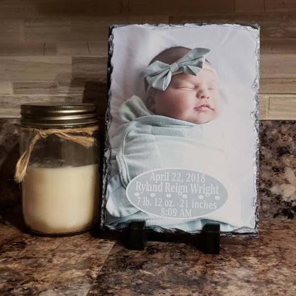Baby Birth Slate - Etsy