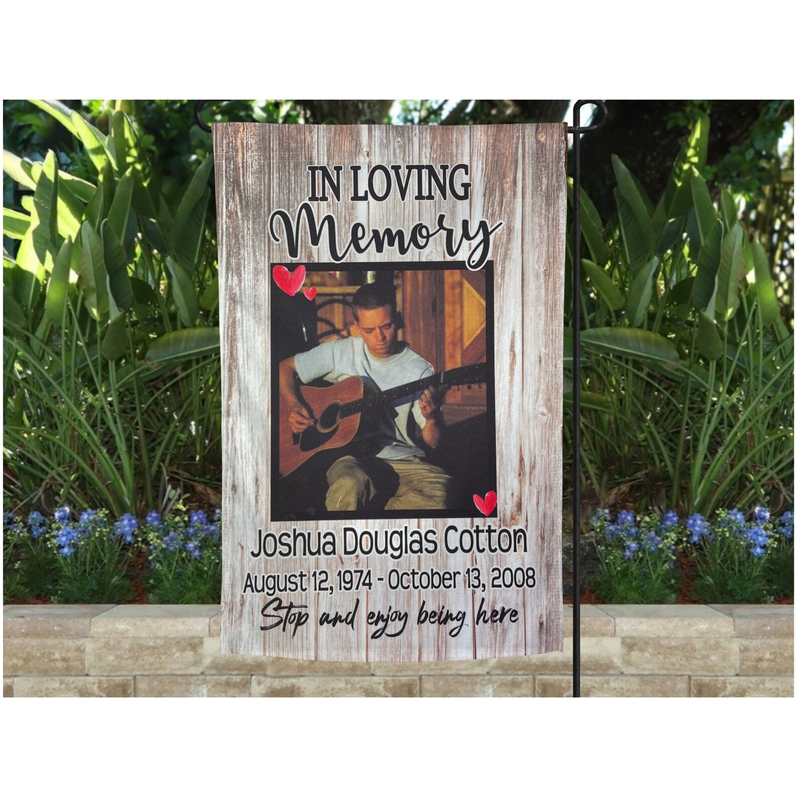 Memorial Garden Flag in Loving Memory Cemetery Decoration - Etsy