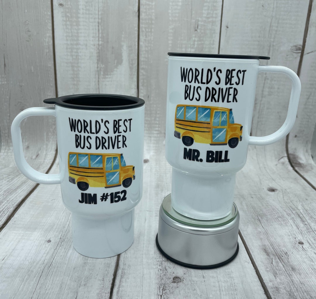 School Bus Driver Mug, Bus Driver Travel Mug, Bus Driver Gift, #1 Bus ...