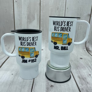 School Bus Driver Mug, Bus Driver Travel Mug, Bus Driver Gift, #1 Bus ...