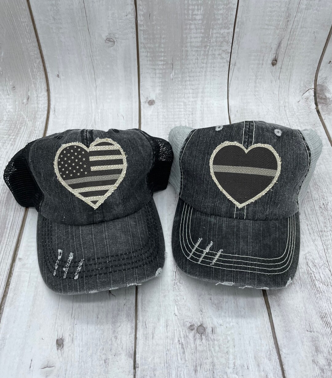 Correction Hat, Prison Guard, Flag Heart, LEO, Trucker Hat, Patch Hat ...