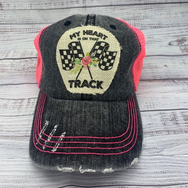 Checkered Racing Hat - Etsy