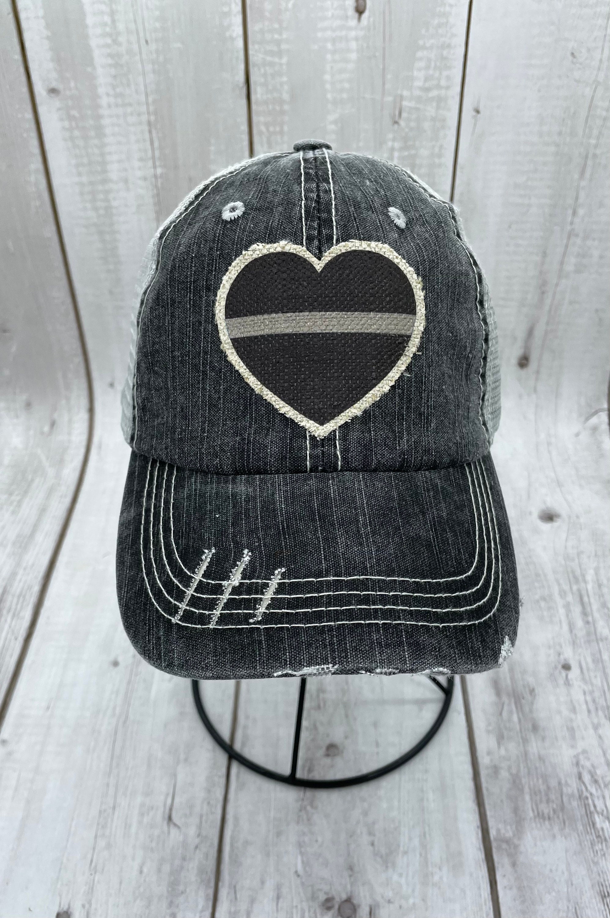 Correction Hat, Prison Guard, Flag Heart, LEO, Trucker Hat, Patch Hat ...