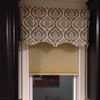 Paisley Valance Ecru Scalloped Valance Lined Window Valance Decorative ...