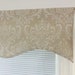 Paisley Valance Ecru Scalloped Valance Lined Window Valance Decorative ...