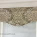Paisley Valance Ecru Scalloped Valance Lined Window Valance Decorative ...