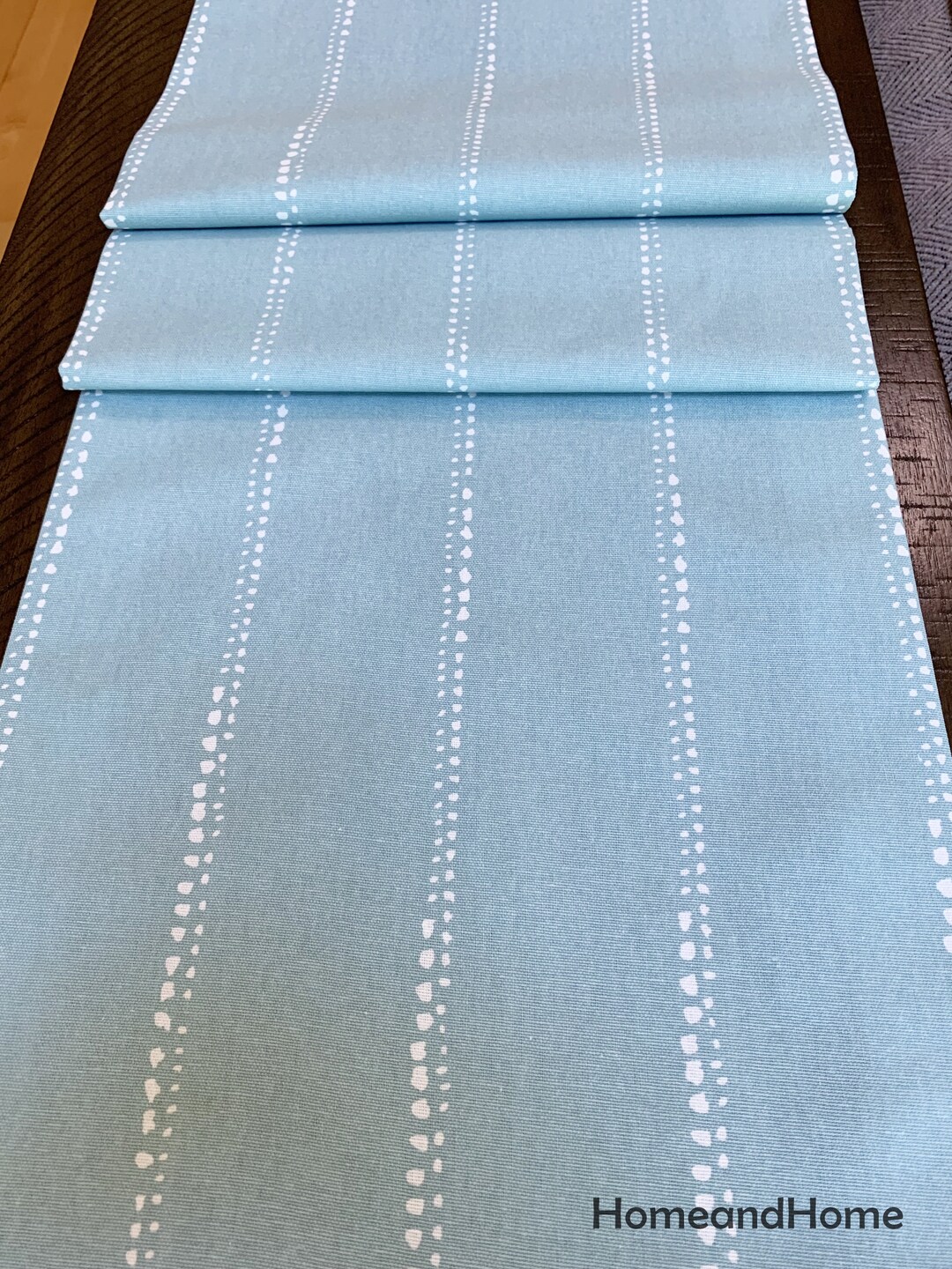 Spa Blue Buffalo Check Table Runner. Holidays Weddings Party Designer ...