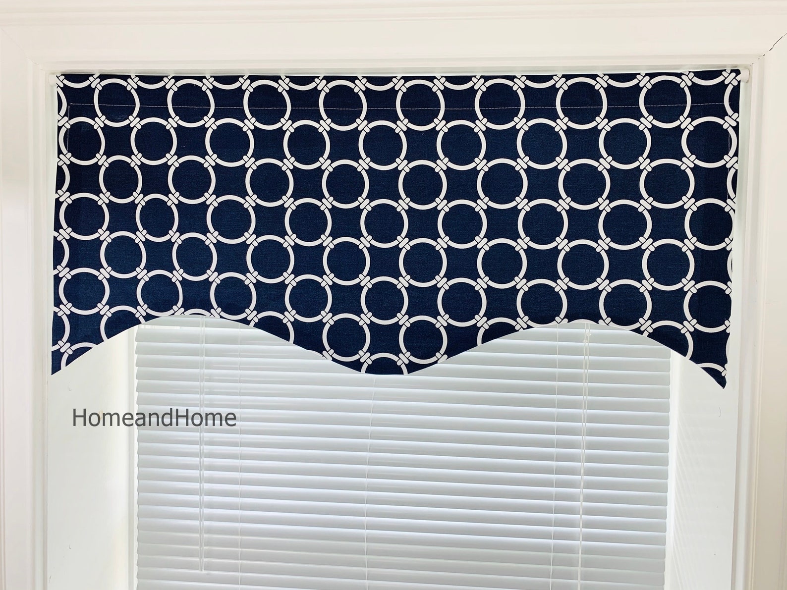 Scalloped Valance Lined Window Valance. Lined Valances | Etsy