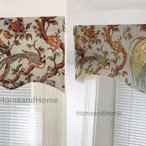EXTRA Wide Scalloped Valance. Size up to 109'wide. Sliding Door Valance ...