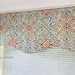 Paisley Valance Ecru Scalloped Valance Lined Window Valance Decorative ...