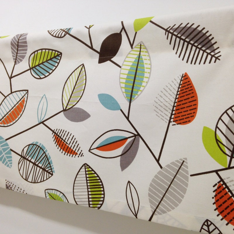 Orange Grey Valance - Etsy
