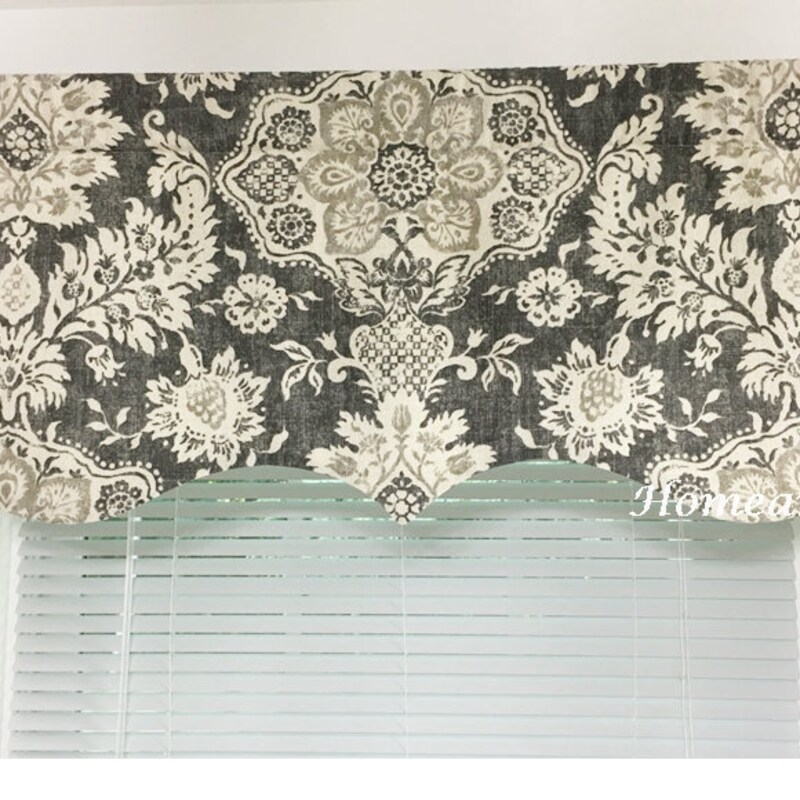 Grey Valance - Etsy