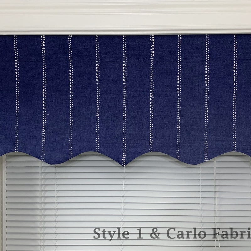 Blue Valances - Etsy