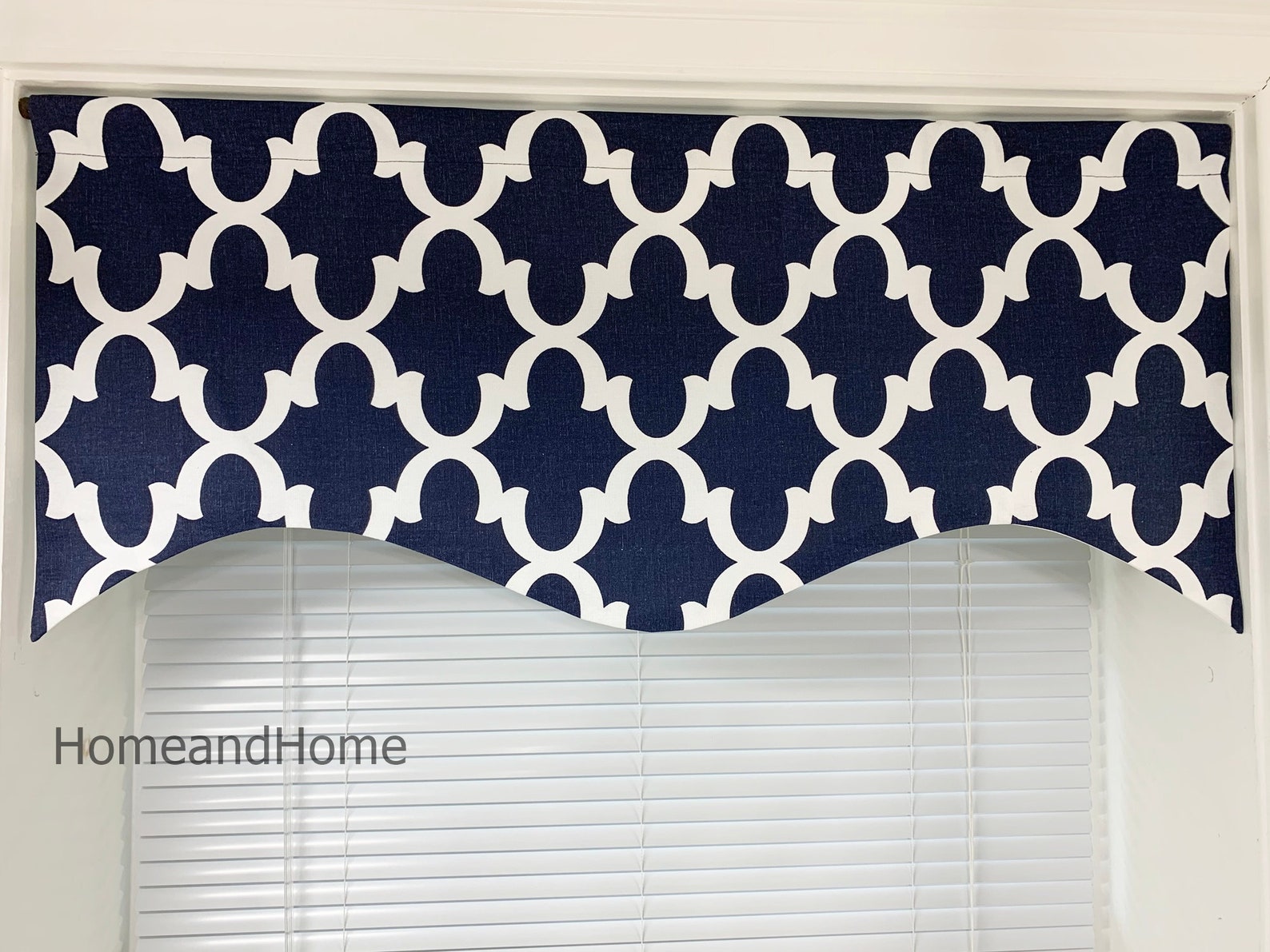 Scalloped Valance Lined Window Valance. Lined Valances | Etsy